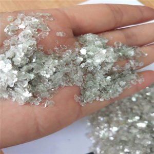Natural White Mica Flakes, Muscovite Mica, Snow/Pearl/Silver Mica Flakes